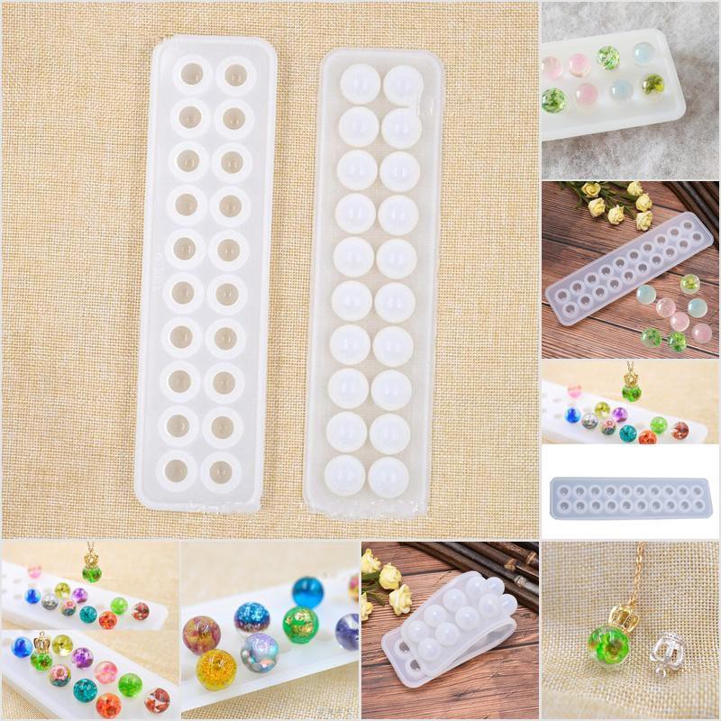 FCPH Resin Silicone Ball Beads Mold Pendant Mould DIY Craft Jewelry ...