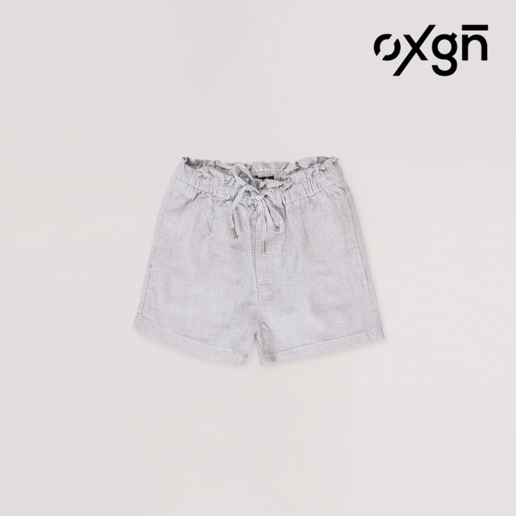 OXGN Gingham Shorts For Women (Light Gray) | Shopee Philippines