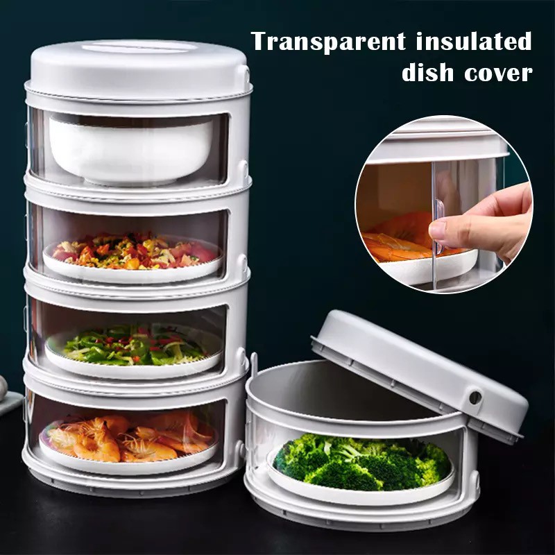 5 layer food storage food cover dinnerware living foldable Warm Keeper ...