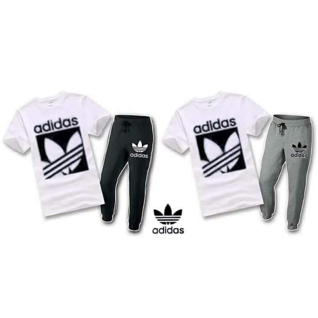 Adidas Box Terno Black and Grey Jogger | Shopee Philippines