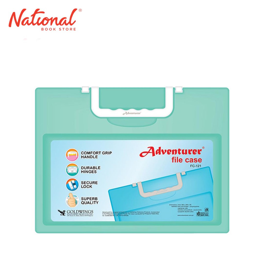 Adventurer File Case With Handle Fc121 Long 2In 2Lock Plastic, Green ...