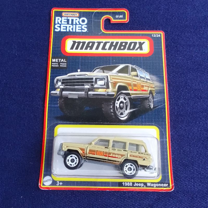 Diecast Matchbox Mbx Retro Series 1988 Jeep Wagoneer Beige Yellow ...