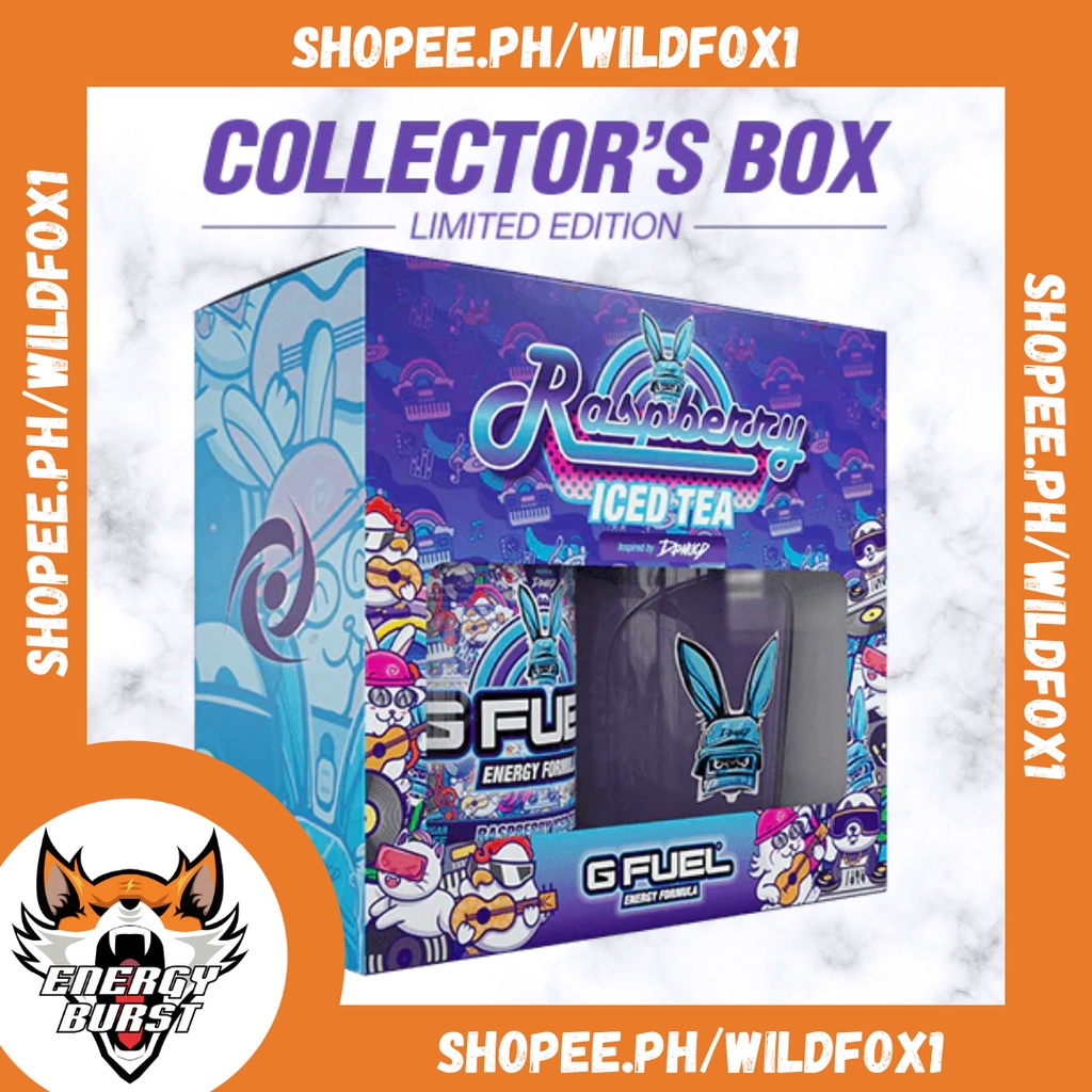 LIMITED EDITION G Fuel Raspberry Iced Tea Collector's Box Near Mint and ...