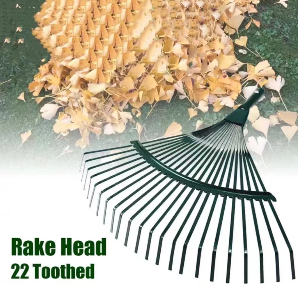 Grass Rake Head Portable 22 Toothed Steel Wire | Shopee Philippines