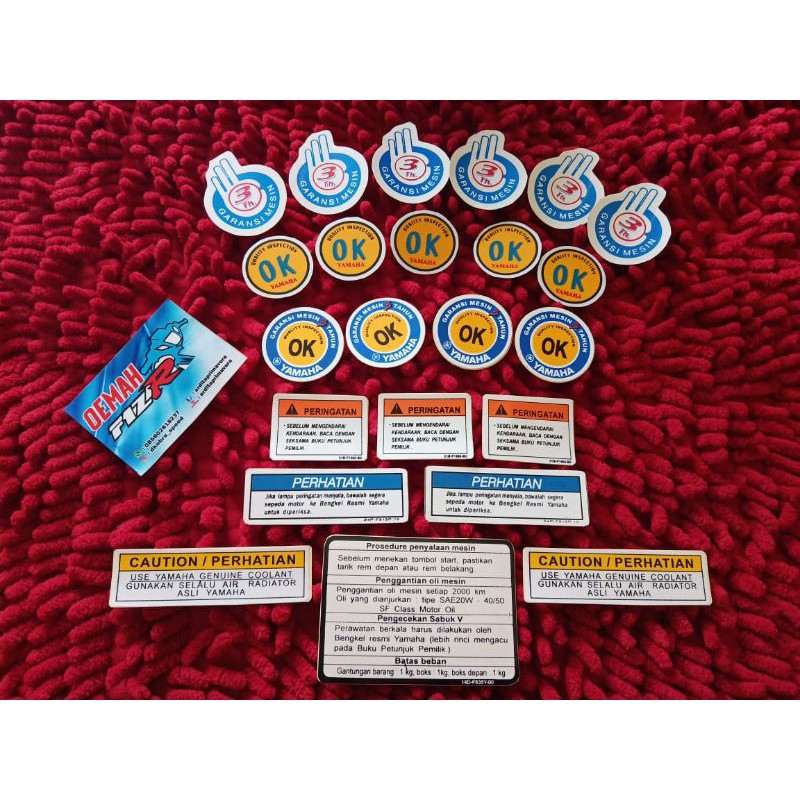 Logo Sticker Sticker OK Oke Caution Complete Yamaha | Shopee Philippines