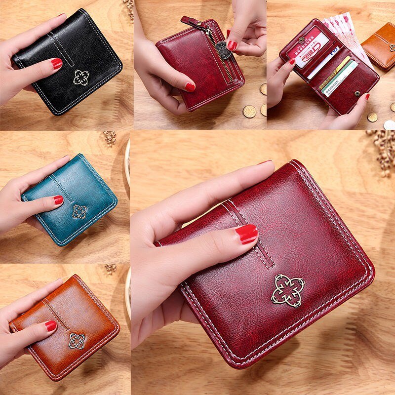Mini Wallet Women Luxury Leather Wallets Coin Bag Hasp Short Wallet ...