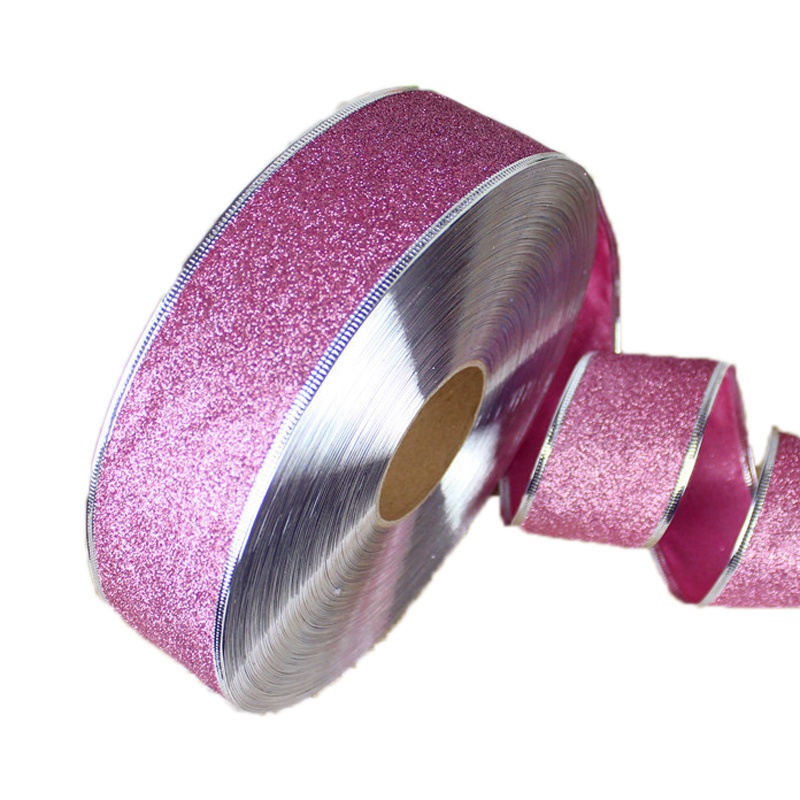 (2 Meters/roll) 50mm Width Gold Shiny Christmas Ribbon Gift Packaging ...