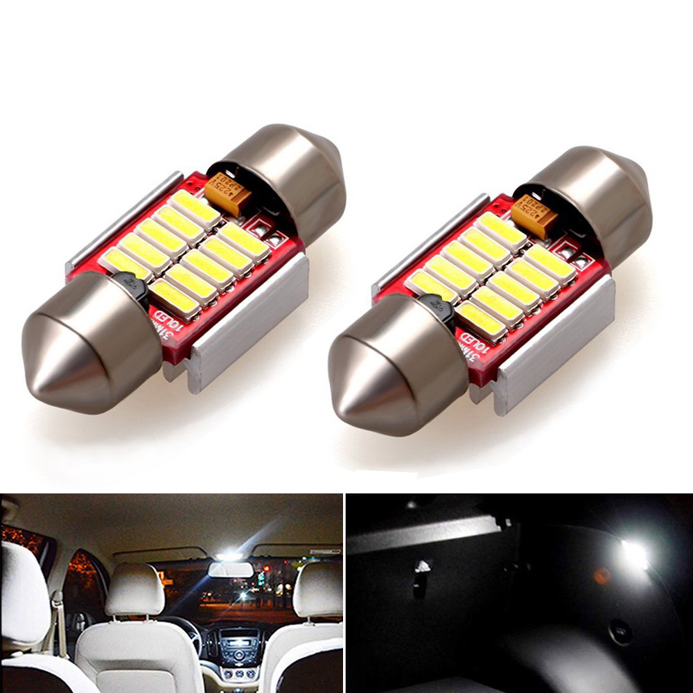 1pc Festoon LED Bulbs C5W 31mm / 36mm / 39mm / 41mm Super Bright Replacement for Map Dome ...