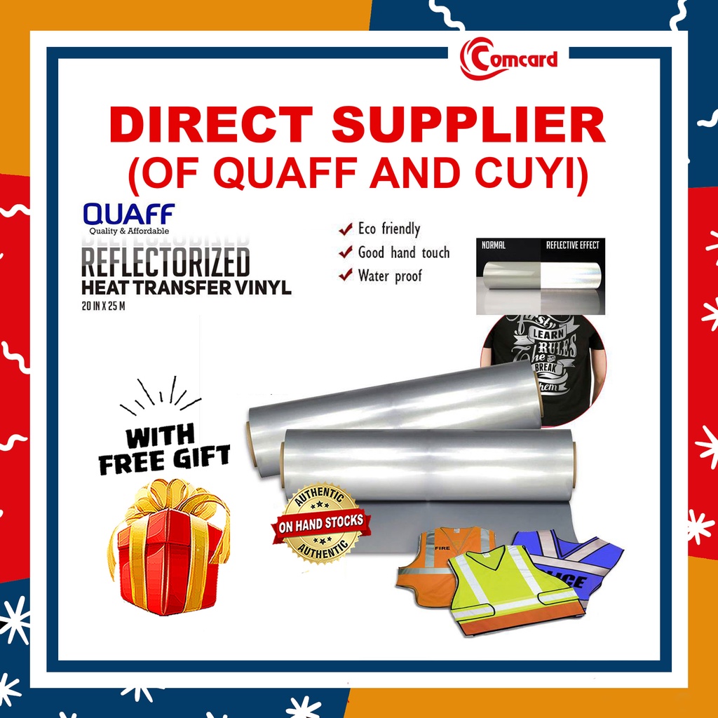(1 Meter*20 Inches) [CDR-CC] QUAFF Reflective Heat Transfer vinyl With ...