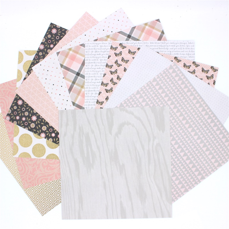 Paper Pack 6"x6" Flower/snowflake/flowers/ texture 12 sheet Art Background Paper Card Making DIY ...