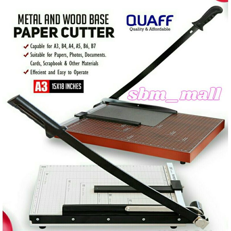 QUAFF PAPER CUTTER A3 SIZE WOOD&METAL | Shopee Philippines