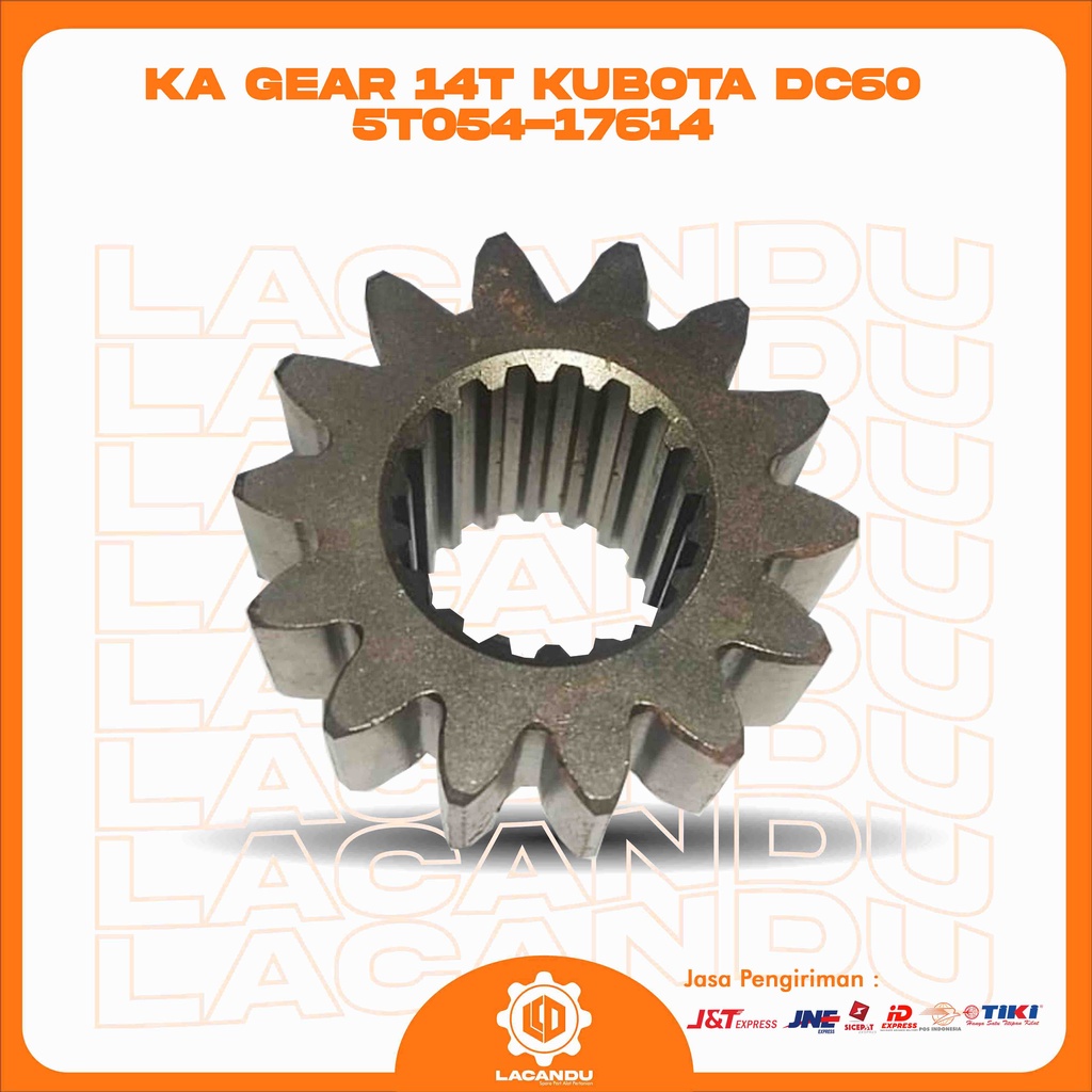 KA GEAR 14T KUBOTA DC60 5T05417614 for COMBINE HANVESTER LACANDU PART ...