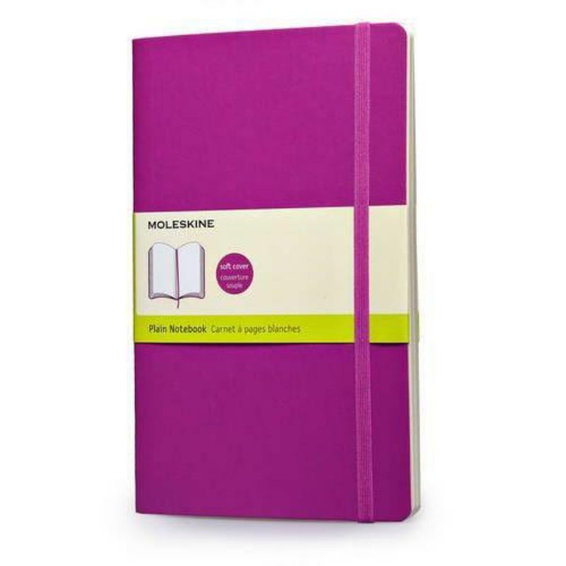 Moleskine Plain/Ruled Notebook Violet Soft Cover (defect) | Shopee ...