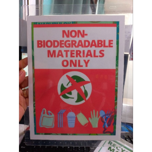 MRF Material Recovery Facility Signs - Laminated | Shopee Philippines