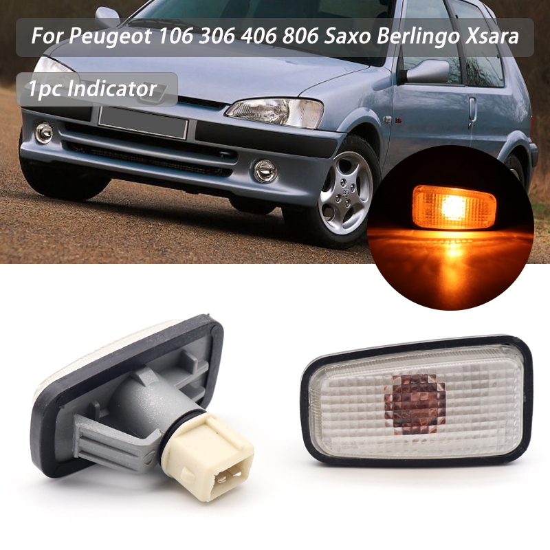 12V Side Marker Light Repeater Lamp Blinker Light Bulb For Peugeot 106 ...