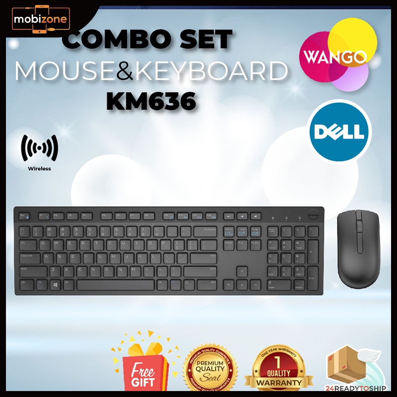 Original Dell Wireless Keyboard and Mouse - KM636 (Double Bubble Wrap ...