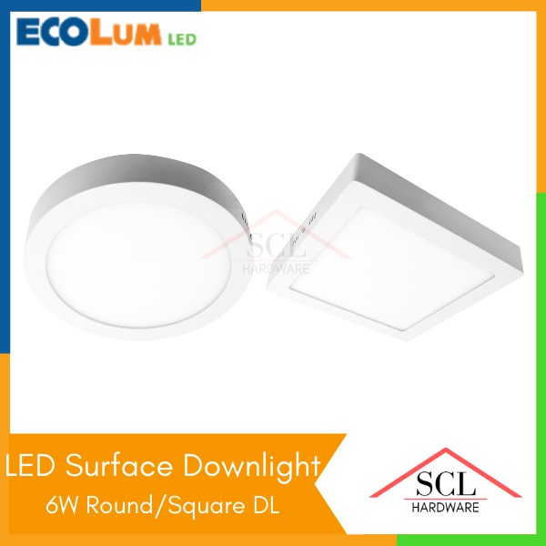 FIREFLY ECOLUM LED Surface LED Downlight 6W | Shopee Philippines