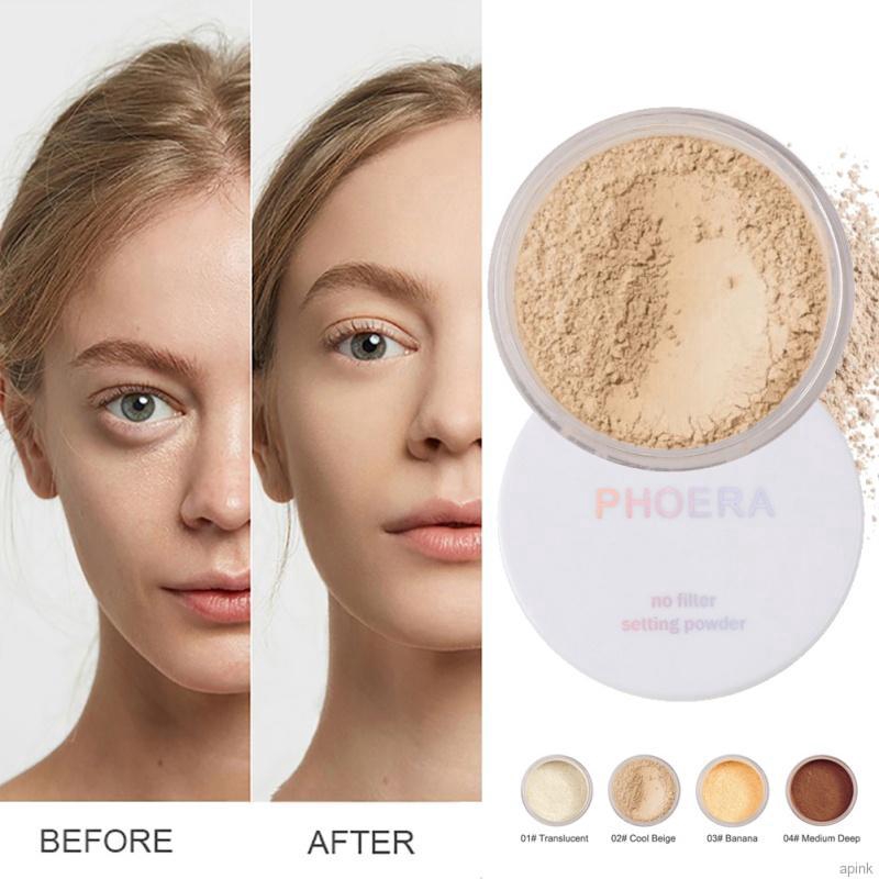 Setting Powder Control Oil Brighten Skin Color Concealer Whitening Face ...