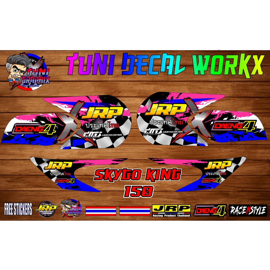 Skygo King 150 Jrp X Daeng Decals w/freebies | Shopee Philippines