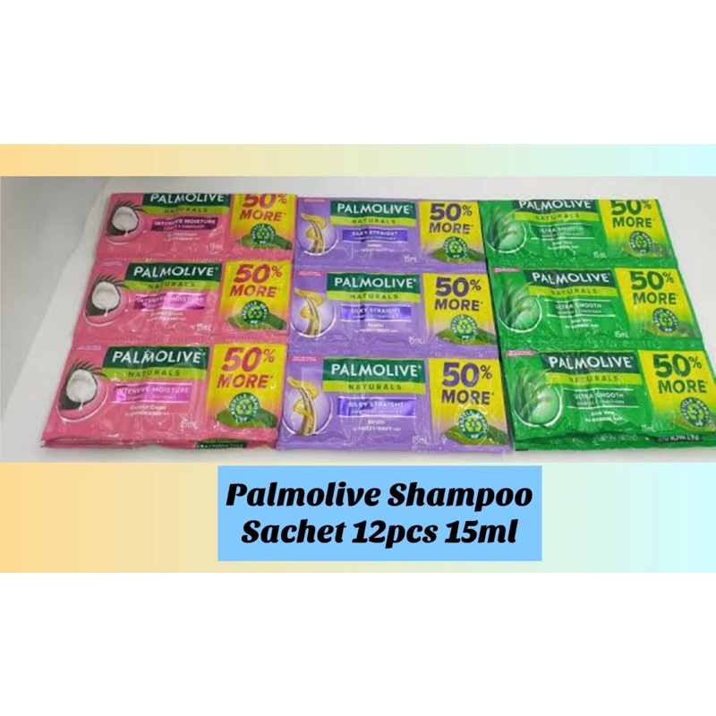 Palmolive Naturals Shampoo Bundle by 12 Sachet 15ml per Dozen | Shopee ...