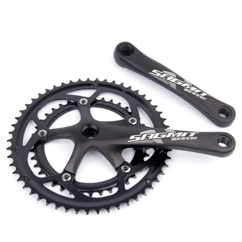 Sagmit Advanced Crank 2x (53/39t)Square Type Roadbike Chainwheel ...