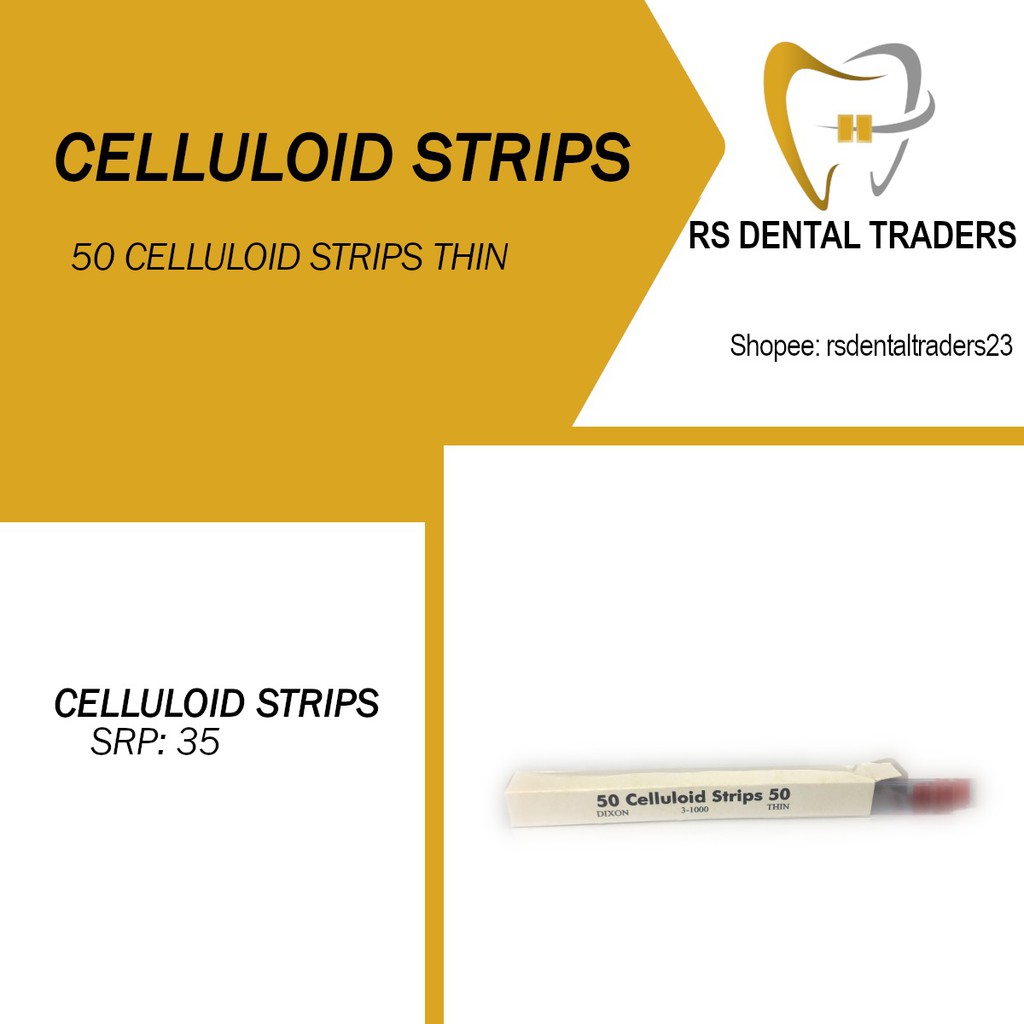 Celluloid Strip Thin 50 Strips | Shopee Philippines