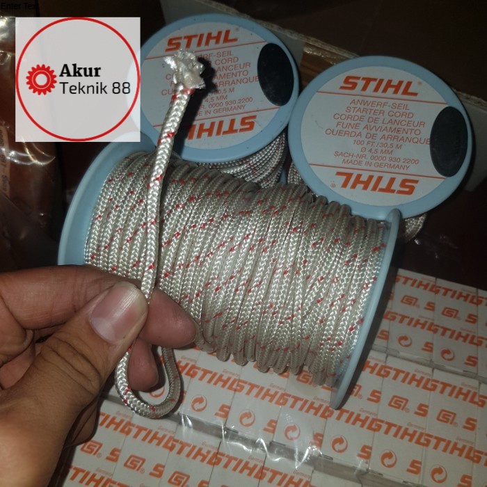 Starter rope 4.5mm senso MS 381 382 070 STIHL ORIGINAL PER METER ...