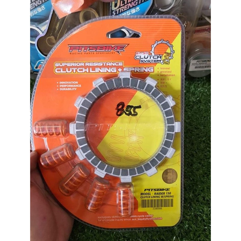Pitsbike Clutch lining with spring Raider150 R150 Carb / fi type (same ...