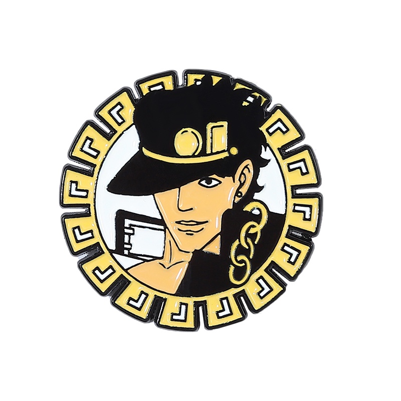 JoJo Adventure Anime Enamel Pins Kujo Jotaro Jolyne Cujoh Brooches ...