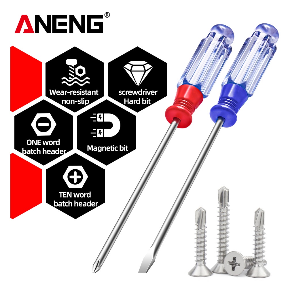 Magnetic screwdriver maintenance tool clear crystal slotted screwdriver ...