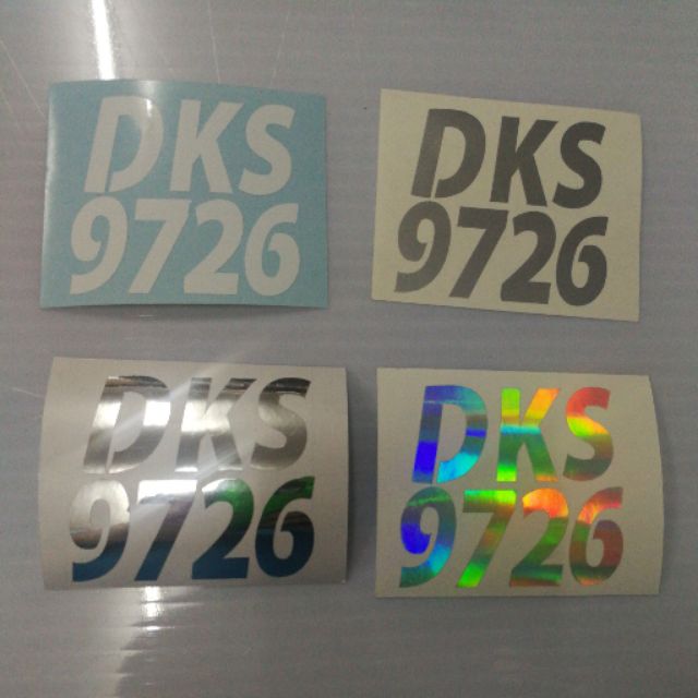 No plate motor sticker depan (sticker cutting) | Shopee Philippines