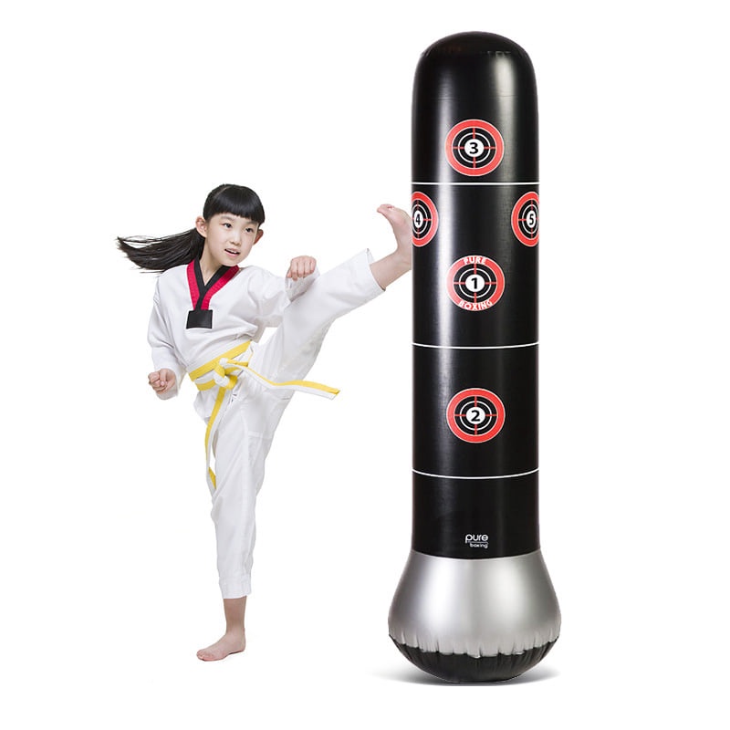 JH Inflatable Air Punching Stand Heavy Training Boxing Power Tower Bag ...