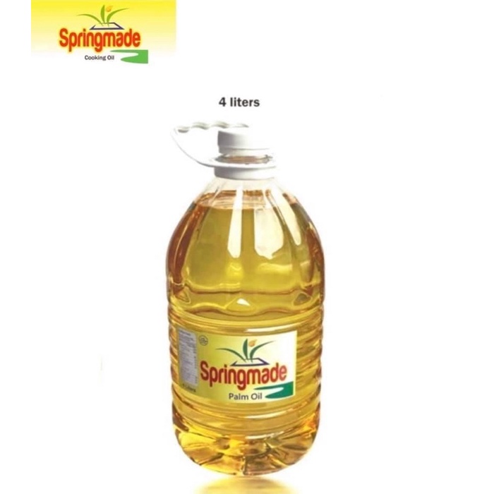 Springmade Cooking Oil (Palm Olein) 4L | Shopee Philippines