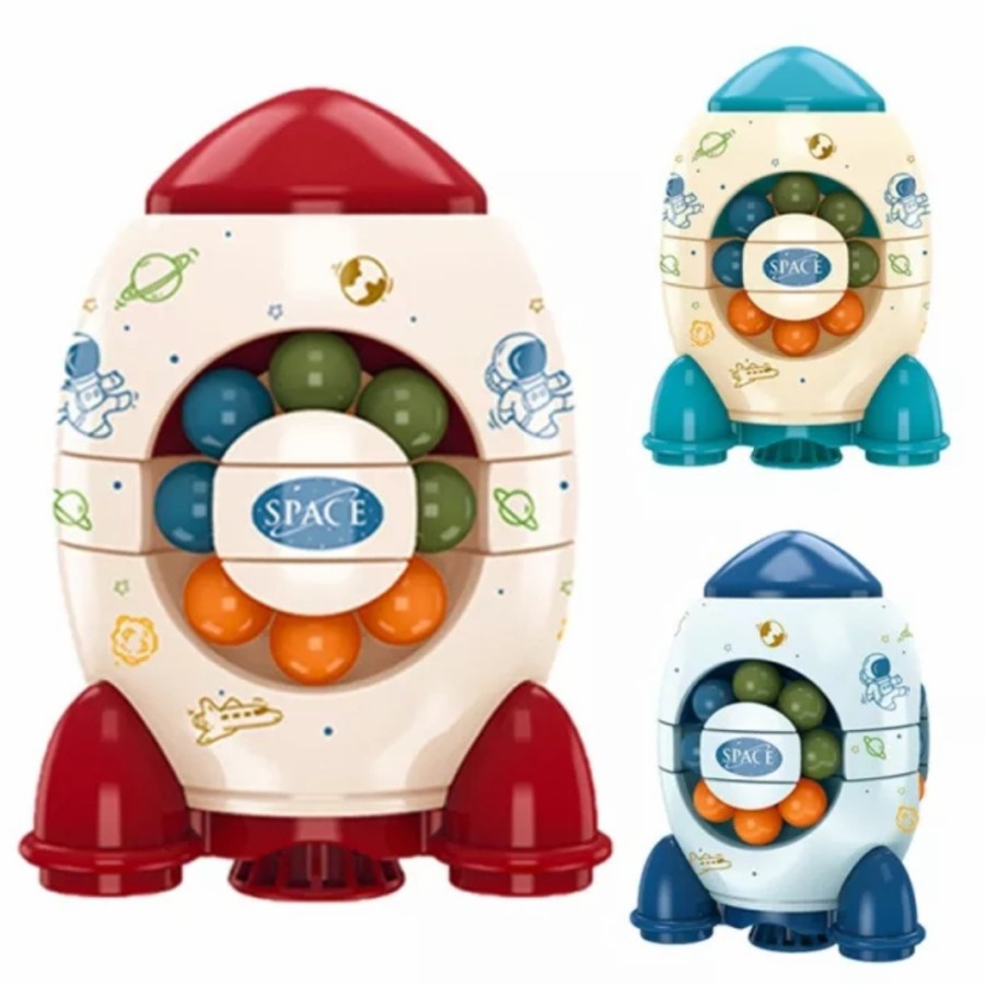 [capt] Children's Activity Educational Toys Rubik Spinner ROCKET IQ ...