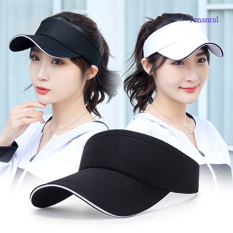 Unisex Empty Top Visor Cap Women Sunscreen Hats Man Cotton Snapback Cap ...