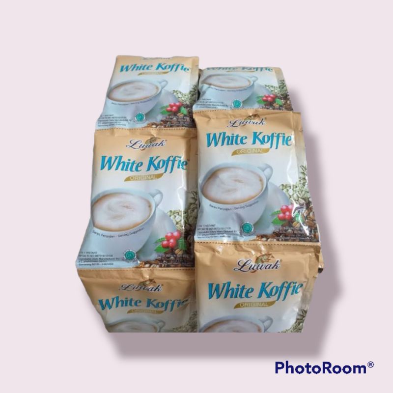 White COFEE 1 SACHET Luxury | Shopee Philippines