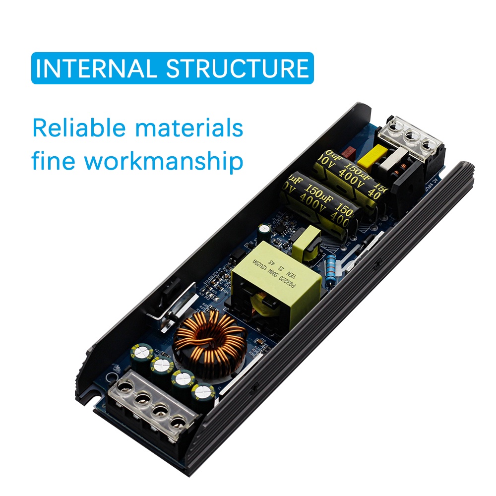 High Quality DC12V 24V 48V Power Supply LED Driver AC110-220V 100W 200W 300W 400W Lighting ...