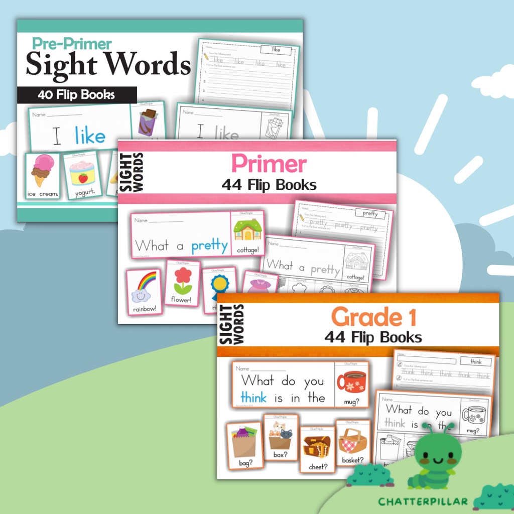 Flip Books (Sight Words) | Shopee Philippines