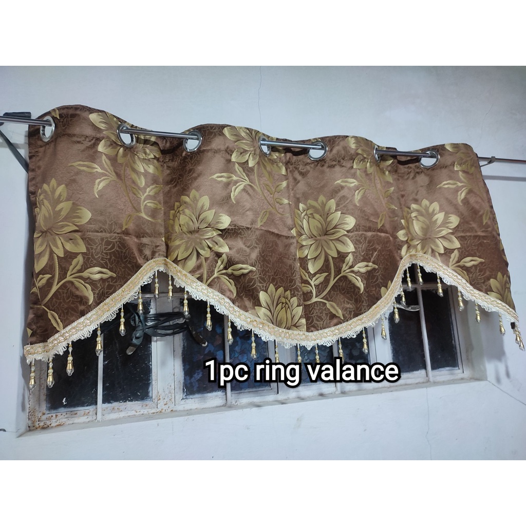 ring valance venuz brown brocade (katminmin) | Shopee Philippines
