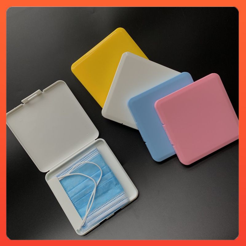 Mask Storage Box Hygienic Portable Compact Palm-top Box Student Mask ...