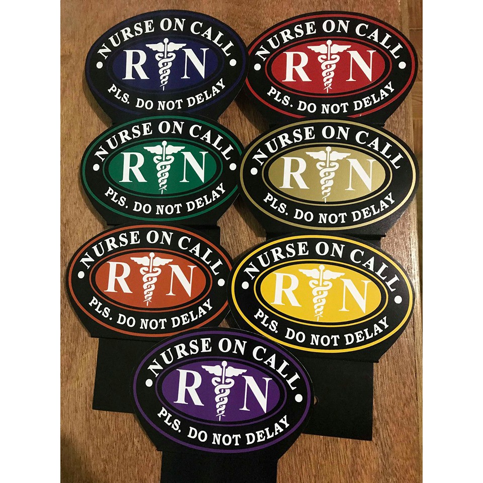 Registered Nurse RN VIP Front Car Plate Emblem YELLOW color for ...