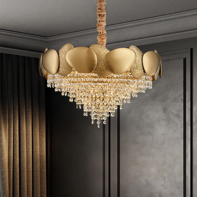 Nordic Postmodern Light Luxury Crystal Chandelier Living Room Dining ...