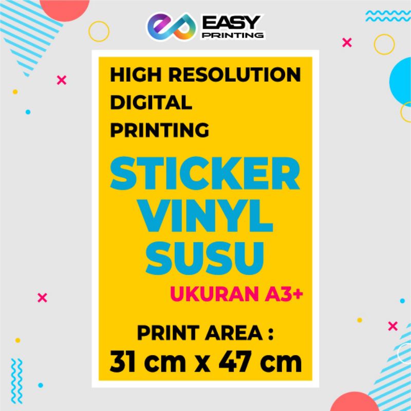 Print A3+ MILK VINYL STICKERS | Shopee Philippines