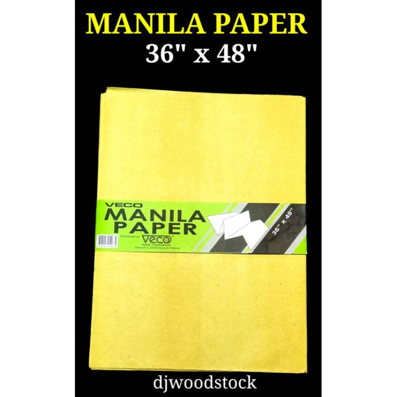 MANILA PAPER 36" x 48", sold by piece | Shopee Philippines
