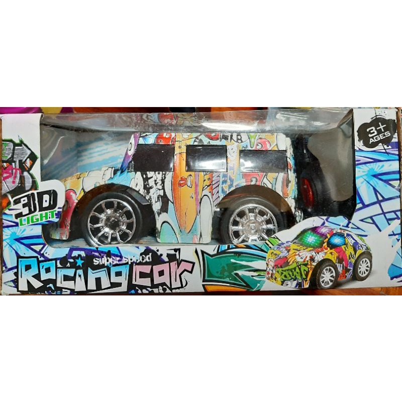 shop : GRAFFITI Design Racing Car Van Toy Figure Remote Control Light ...