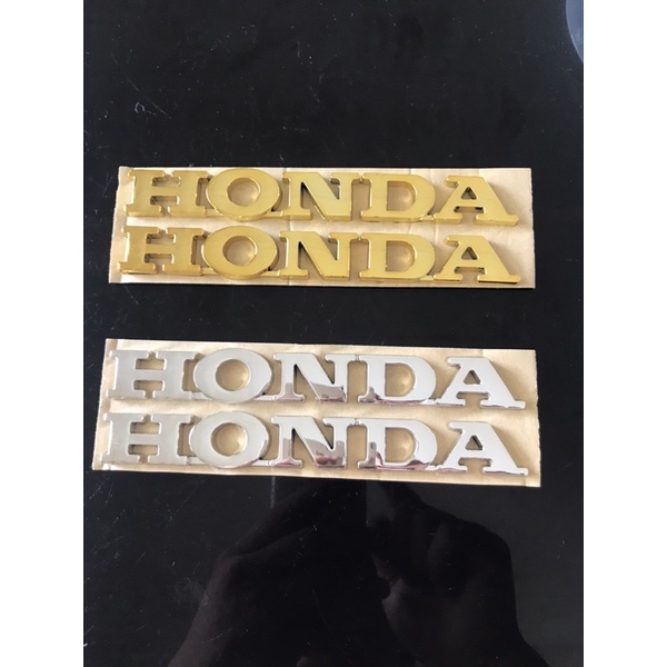 Honda Letters Chrome Plastic Super Cool Glue | Shopee Philippines