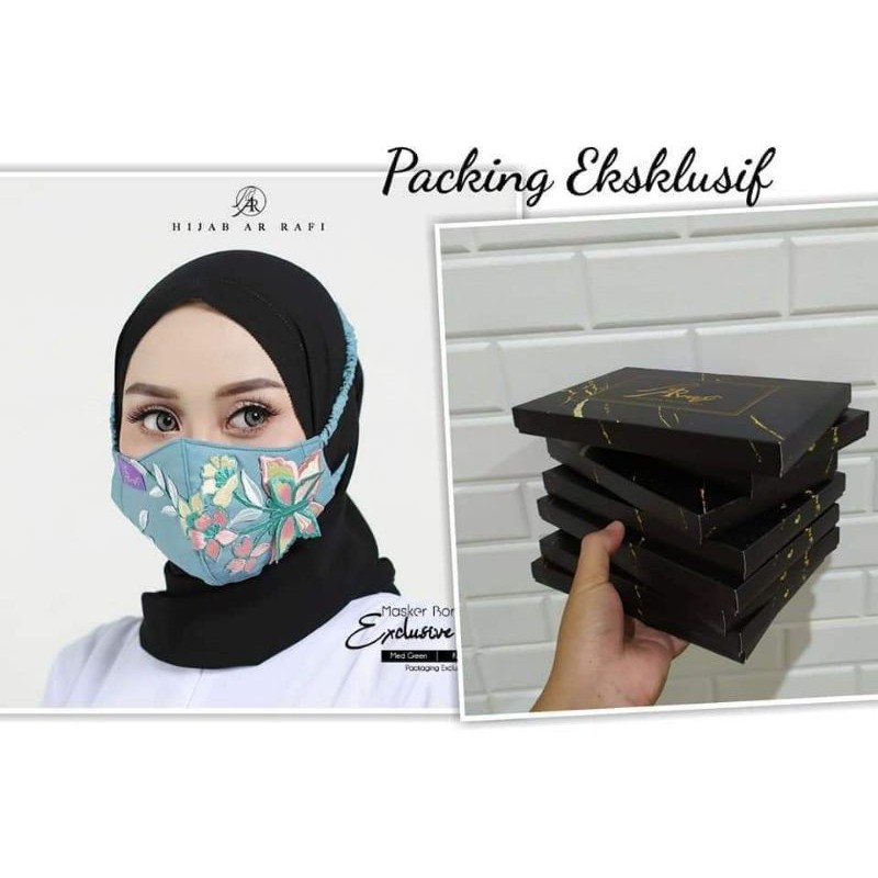 Exclusive Original Embroidery Mask By Ar Rafi | Shopee Philippines