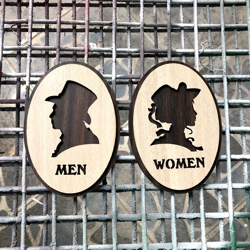 2-layer laser cut wooden toilet panel set | Shopee Philippines