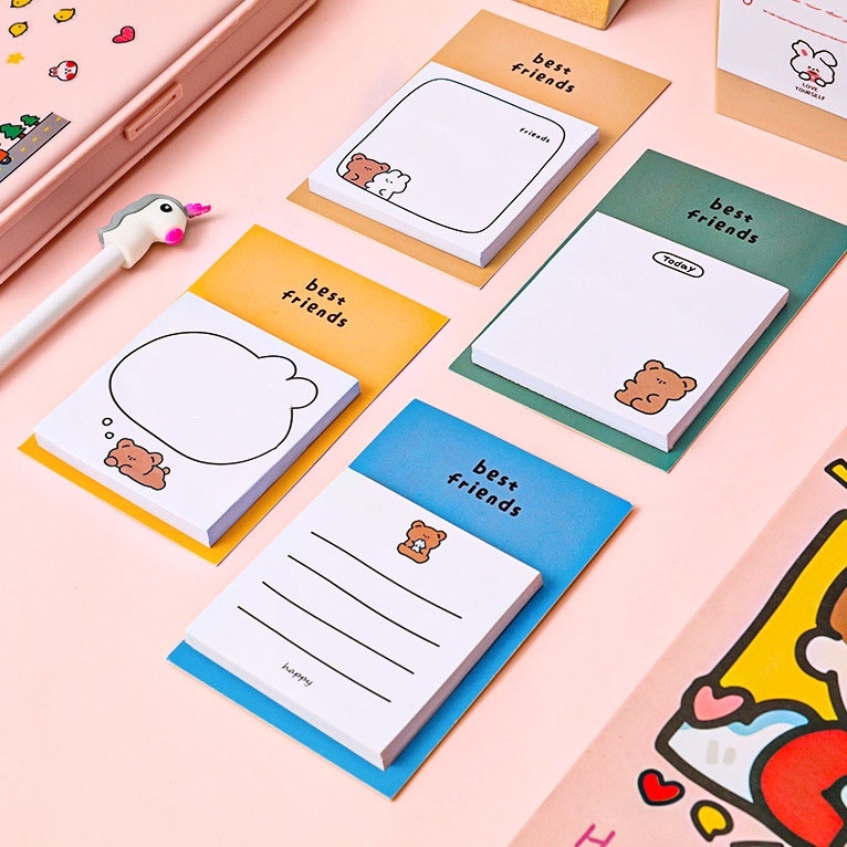 3*3in Bear Sticky Notes 30 Sheets | Shopee Philippines