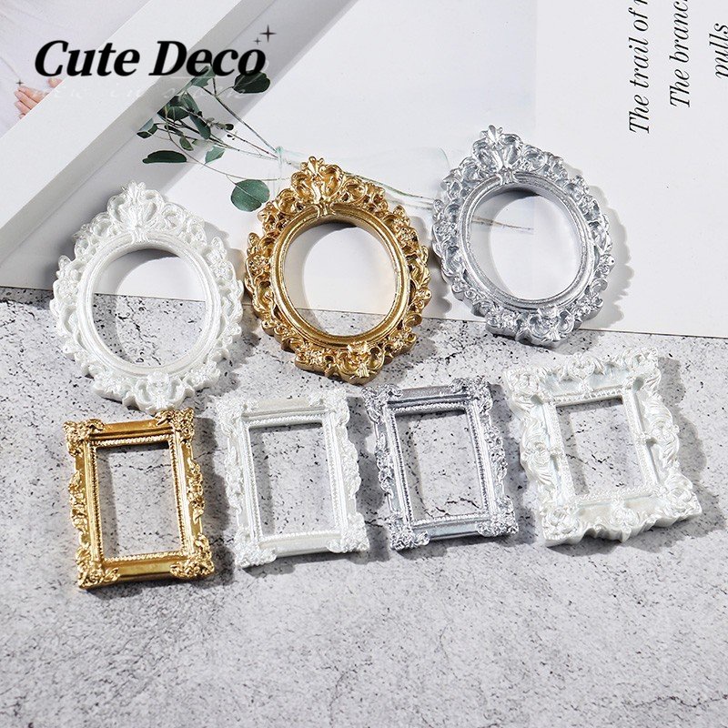 【Cute Deco】Retro Style Photo Frame ( 13 Types ) Small Frame Pearl Gold ...